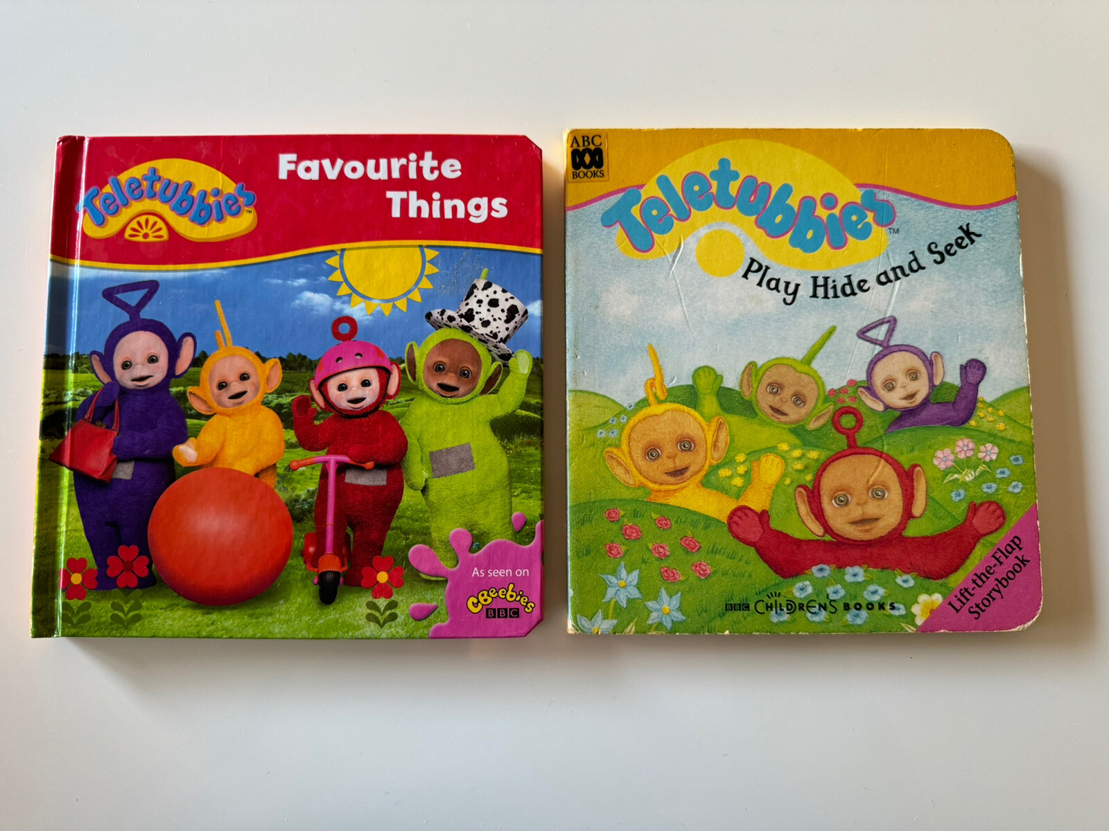 Vintage Teletubbies Hardcover Book- Play Hide And Seek & Favourite ...