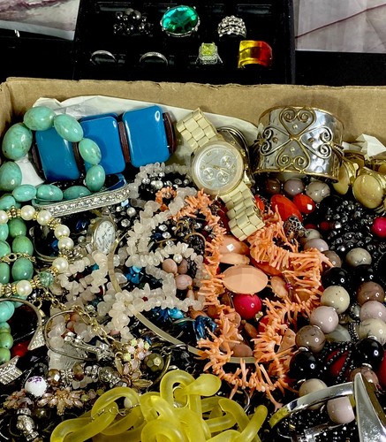 Vintage To Now GREAT WEARABLE OVER 5 LBS Drawer Jewelry Lot Unsearched ...