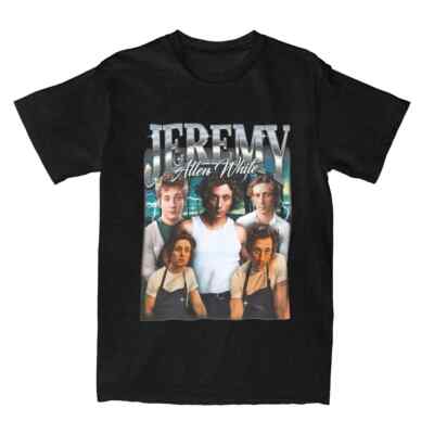 Retro Jeremy Allen White Actor Merch Shirts Men Women Casual 100% ...