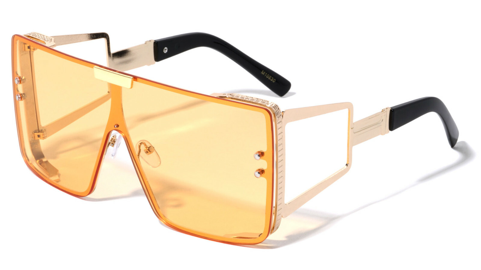 XL OVERSIZED FLOATING LENS ONE PIECE SHIELD AVIATOR SUNGLASSES LUXURY ...