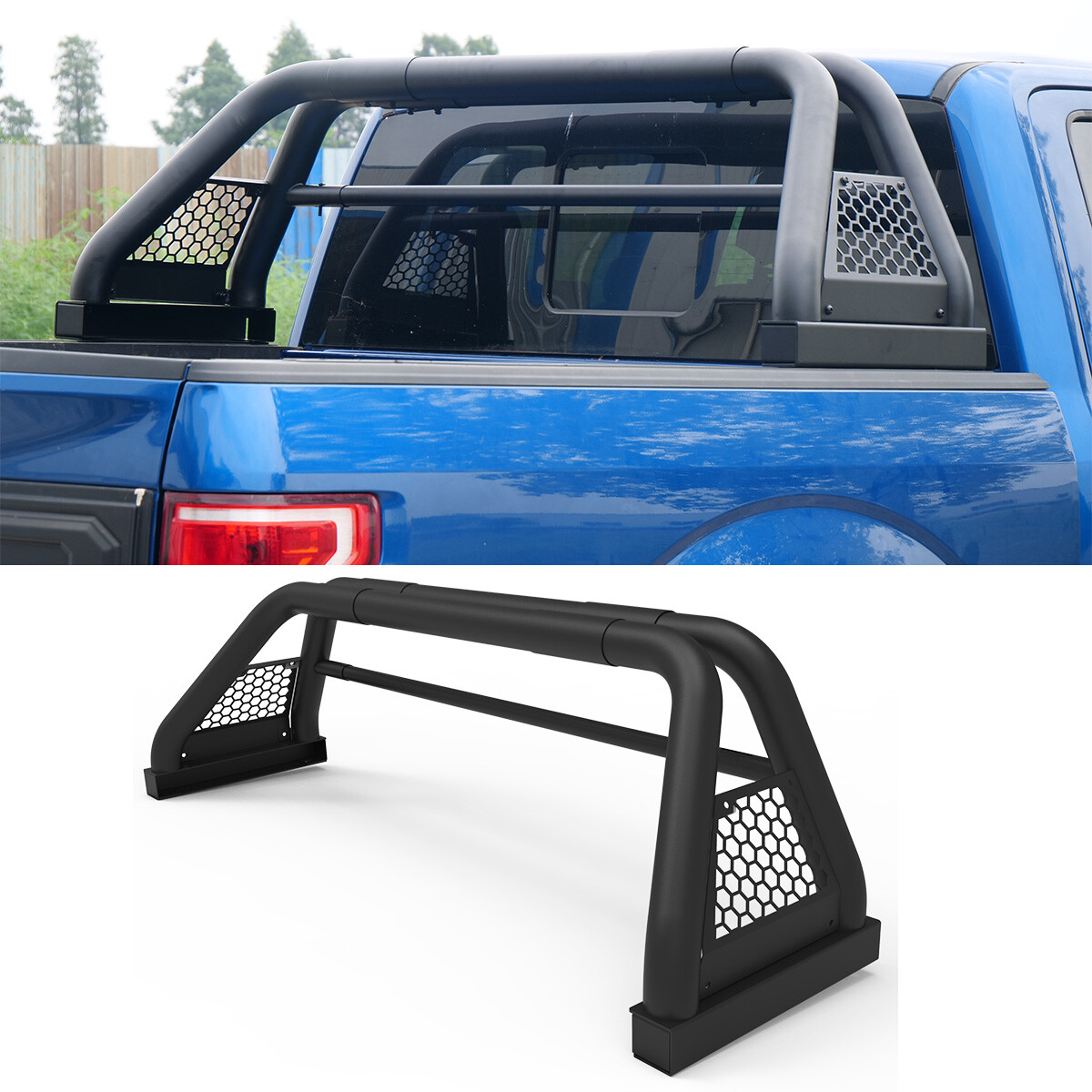 Adjustable Steel Sport Bar Truck Bed Chase Rack Roll Bar For Full Size ...