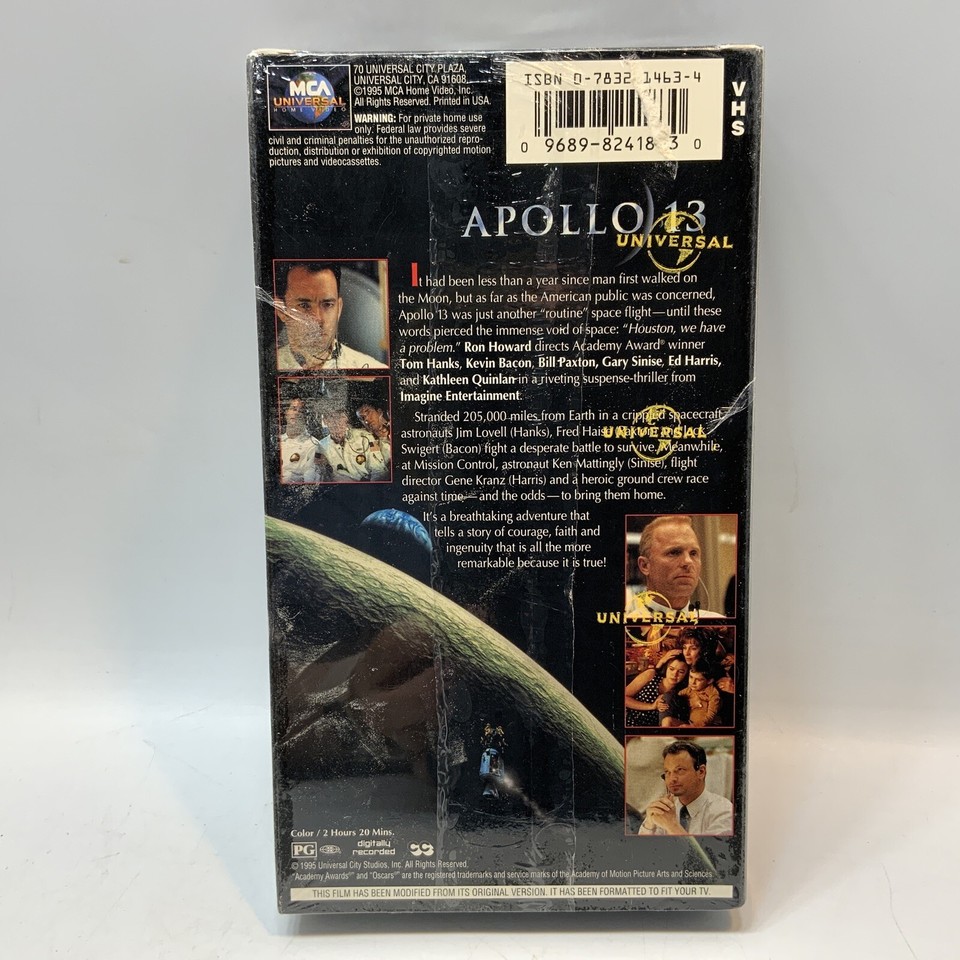 Apollo 13 Tom Hanks Kevin Bacon Bill Paxton Gary Sinise Ed Harris ...
