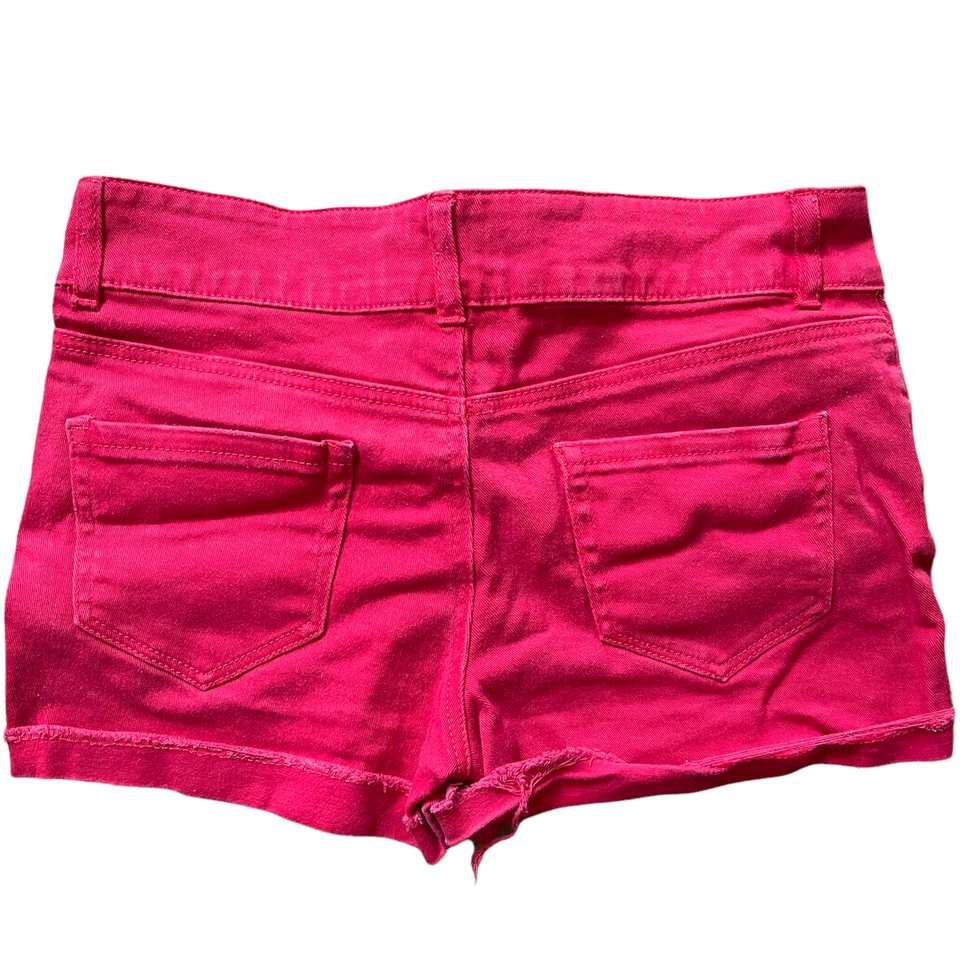 CHERRY RED "SHORT" SHORTS W 2 BUTTON AND ZIPPER CLOSURE, 98% COTTON ...