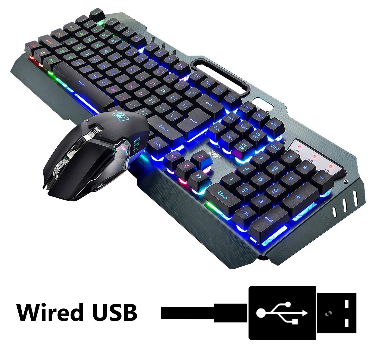 MAMBA XMK670 Gaming Wired USB Backlit Keyboard Mouse Set, UK | eBay