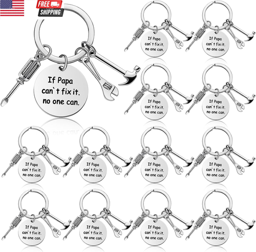 Dad Grandpa Papa Keychains Father'S Day Bulk Gifts Birthday Keychain Men'S Keyri | eBay