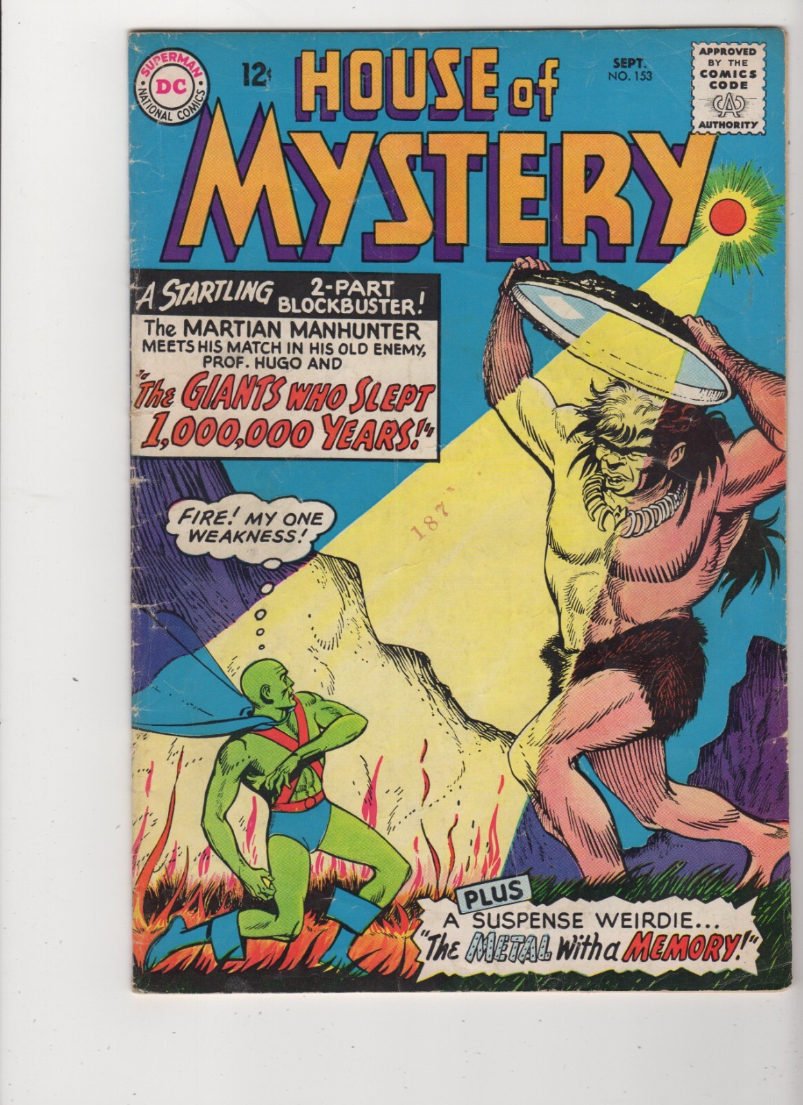 HOUSE OF MYSTERY #153 VG (1965) (Martian Manhunter) | eBay