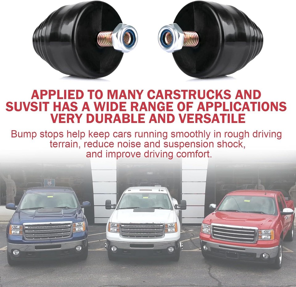 Suspension Bump Stop 9.9101G Black Universal Bump Stops Kit for Cars ...