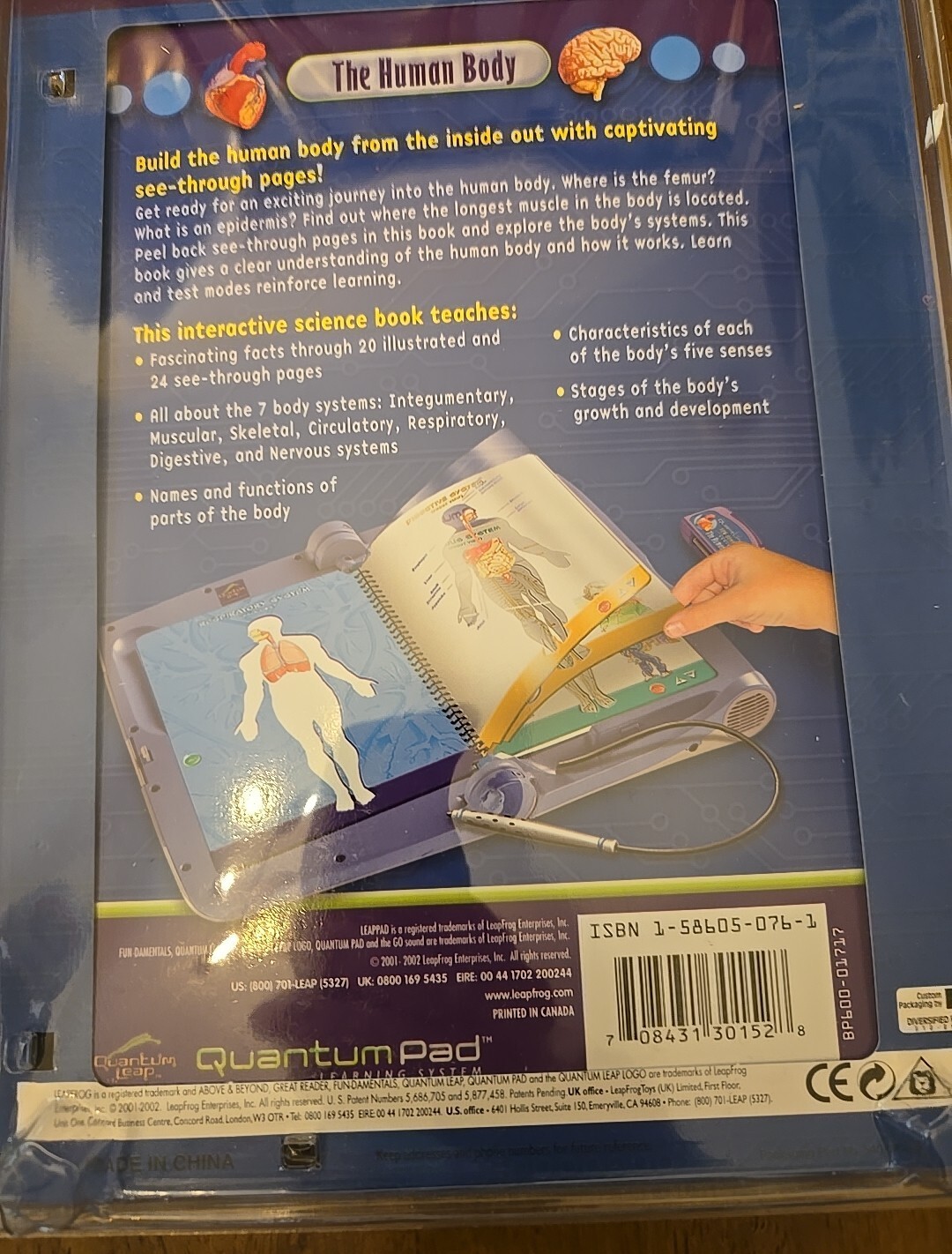 Quantum Pad Learning System - THE HUMAN BODY Science Book & Cartridge New sealed | eBay