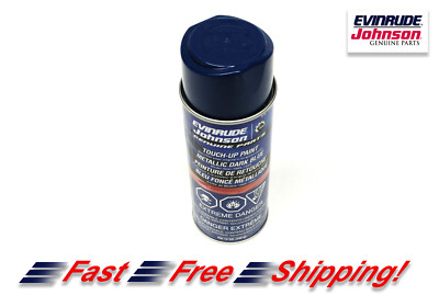 OEM Johnson Evinrude Factory Matched mettalic Dark Blue Touch Up Paint ...