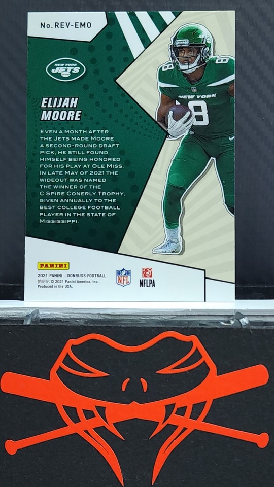 Elijah Moore 2021 Donruss ROOKIE REVOLUTION #REV-EMO - Jets RC | eBay