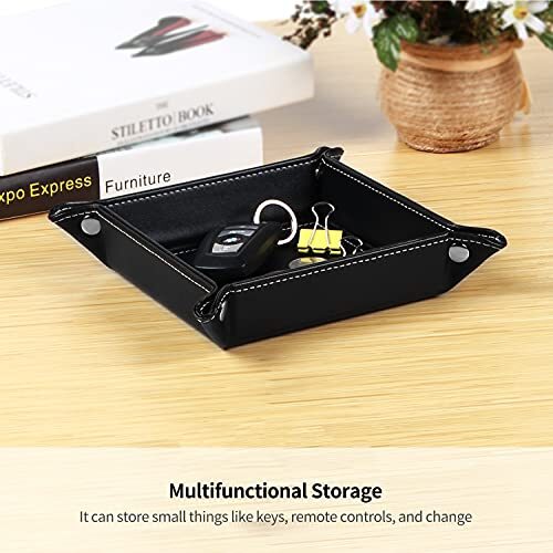 Key Dish Bowl For Men Entryway Catchall Holder Bedside Table Valet Tray ...