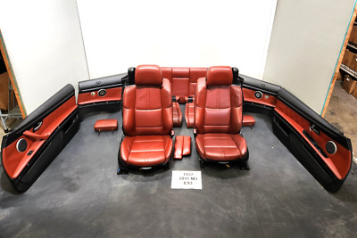 08-13 OEM BMW E93 M3 Convertible Door Panels Seats Interior COMPLETE ...