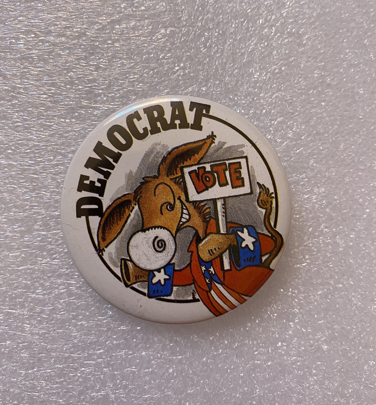 Democrat VOTE Political Democratic Party Donkey Mascot Cartoon Pin ...