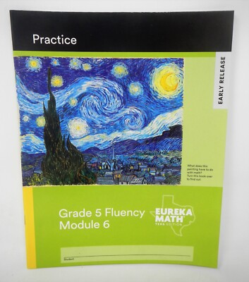 Eureka Math TEKS Edition Practice Grade 5 Fluency Modules 6 Workbook | eBay