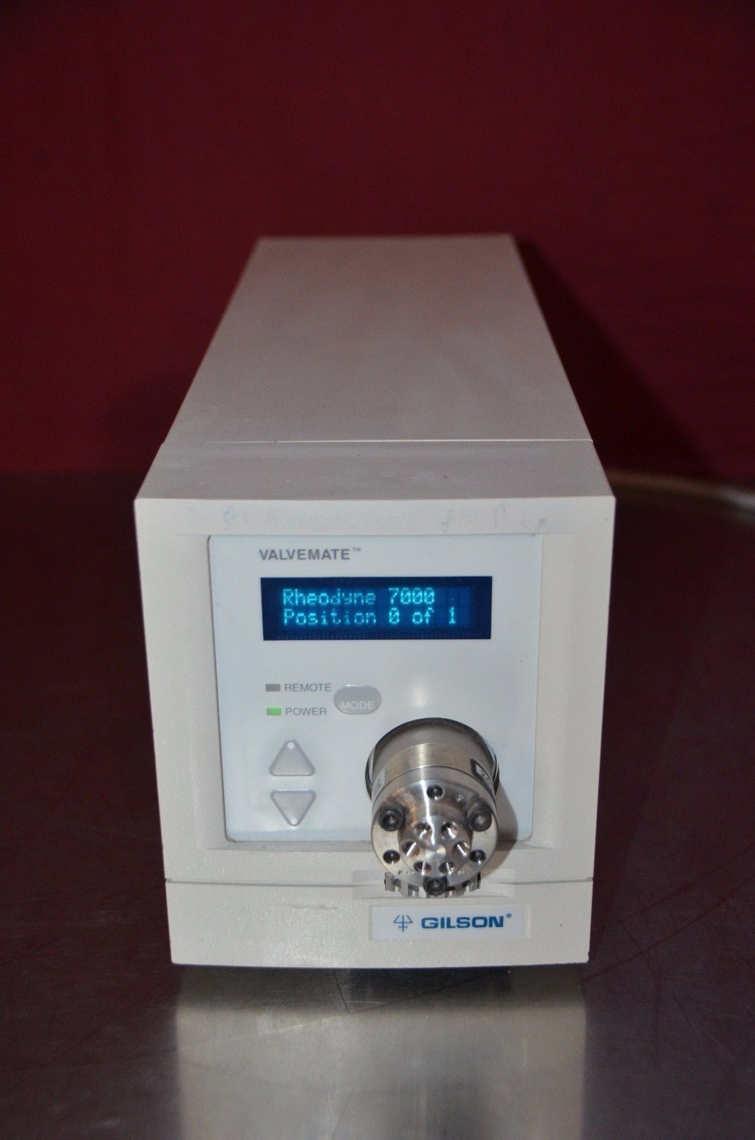 Gilson ValveMate Valve Actuator w/ 6-Port Rheodyne 7000 Stream ...