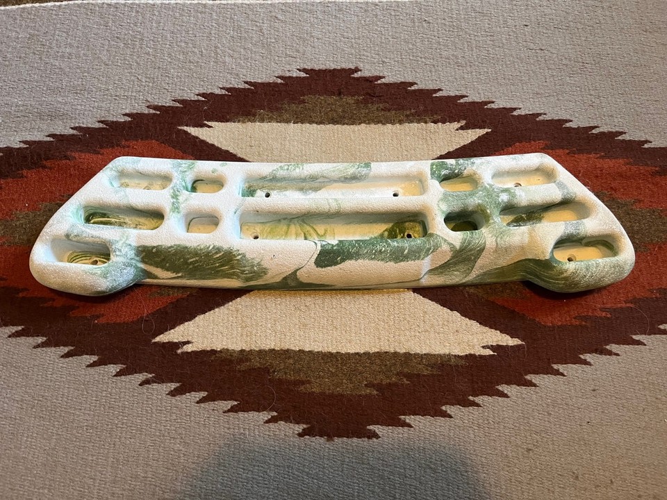 Metolius Project Hangboard Training Rock Climbing Green Swirl. Gently ...