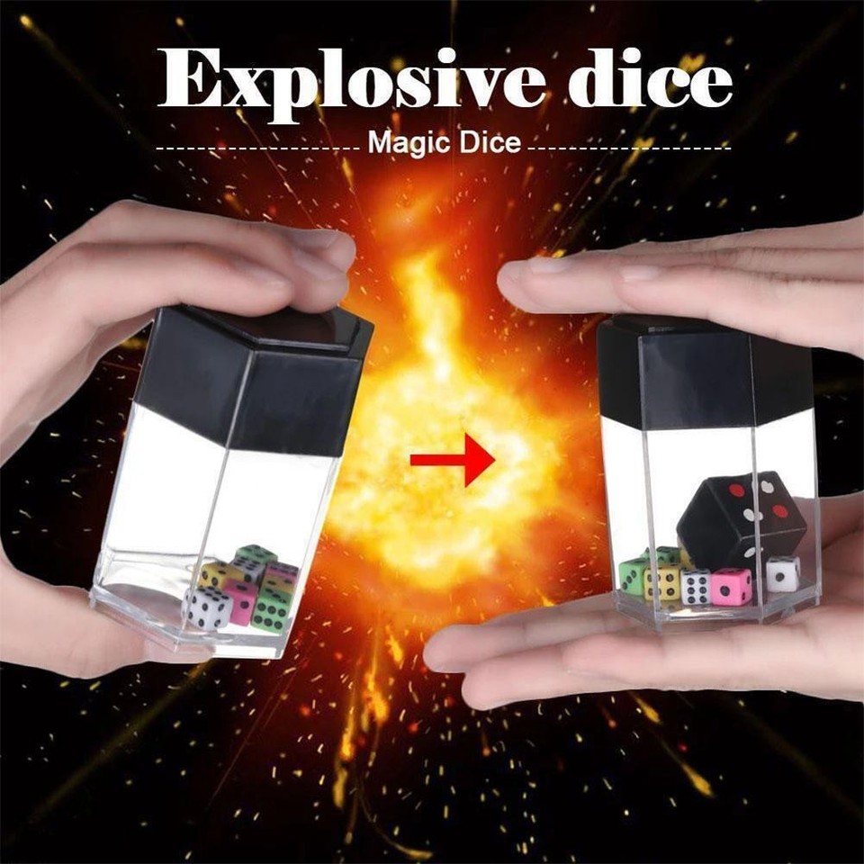 Explode Explosion Dice Easy Magic Tricks For Kids Gifts Magic Novelty ...