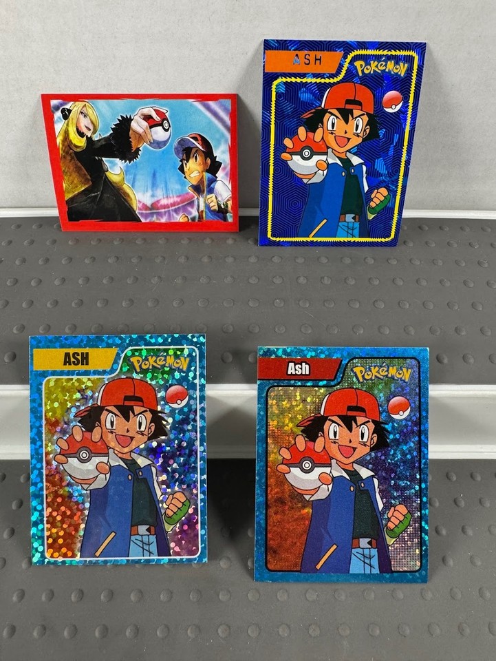 Pokémon Lot of Cards and Stickers Ash Ketchum Only Ash Ketchum Lot of ...