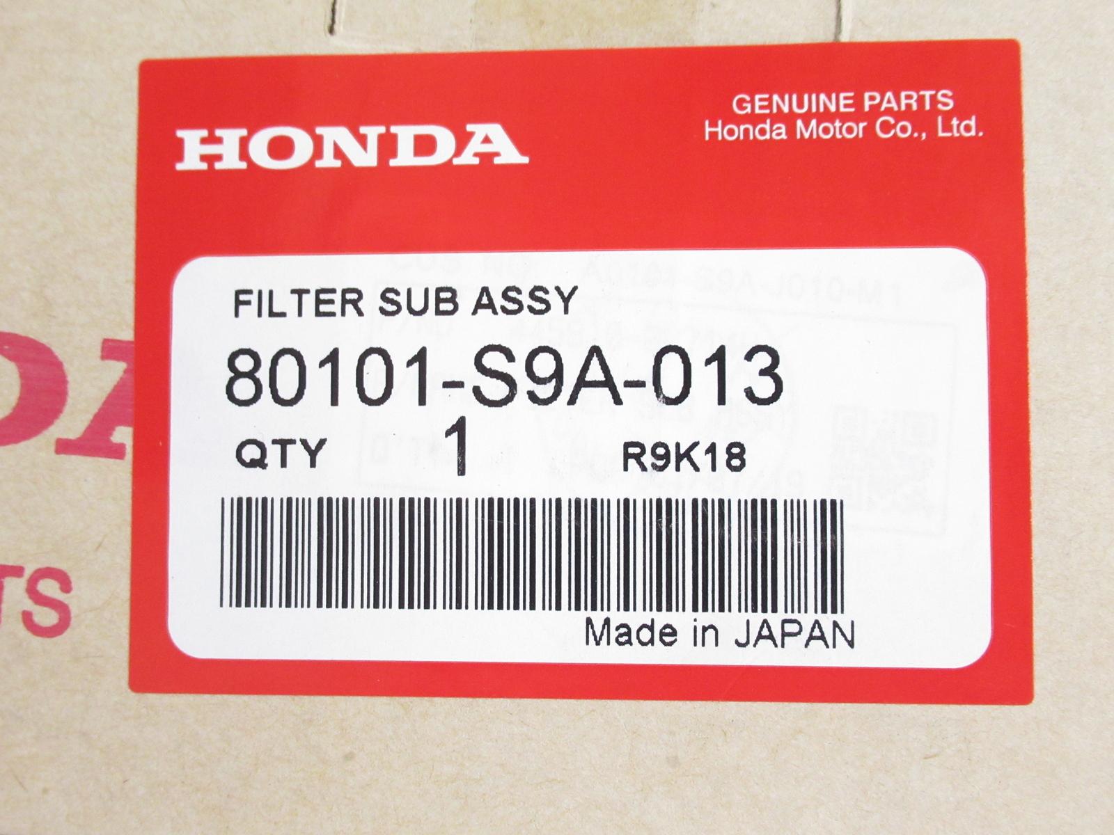 Genuine OEM Honda 80101-S9A-013 A/C Drier Desiccant | eBay