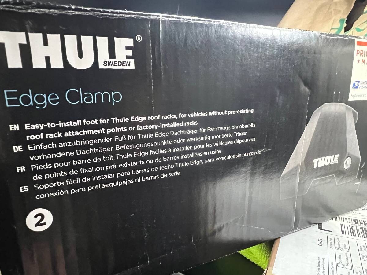 NIB Thule Edge Clamp 720501 720500 4 foot pack with locks | eBay