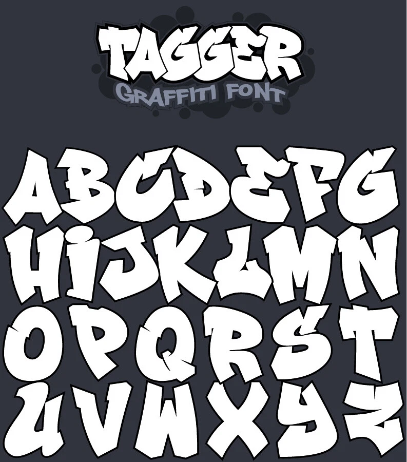 Graffiti Fonts Alphabet