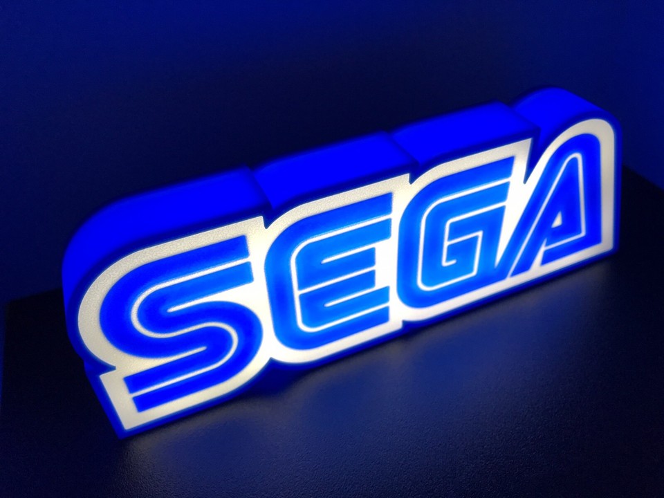 Sega 3d Printed Led Sign V2 | eBay