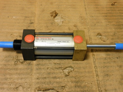 NORGREN DTA6 3A REV #0 11/8X2 PNEUMATIC CYLINDER 1-1/8" BORE 2" STROKE ...