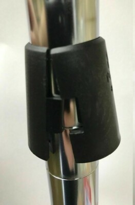 4pk Chrome Wire Shelving Shelf Locking Pole Clips Plastic Black Post ...