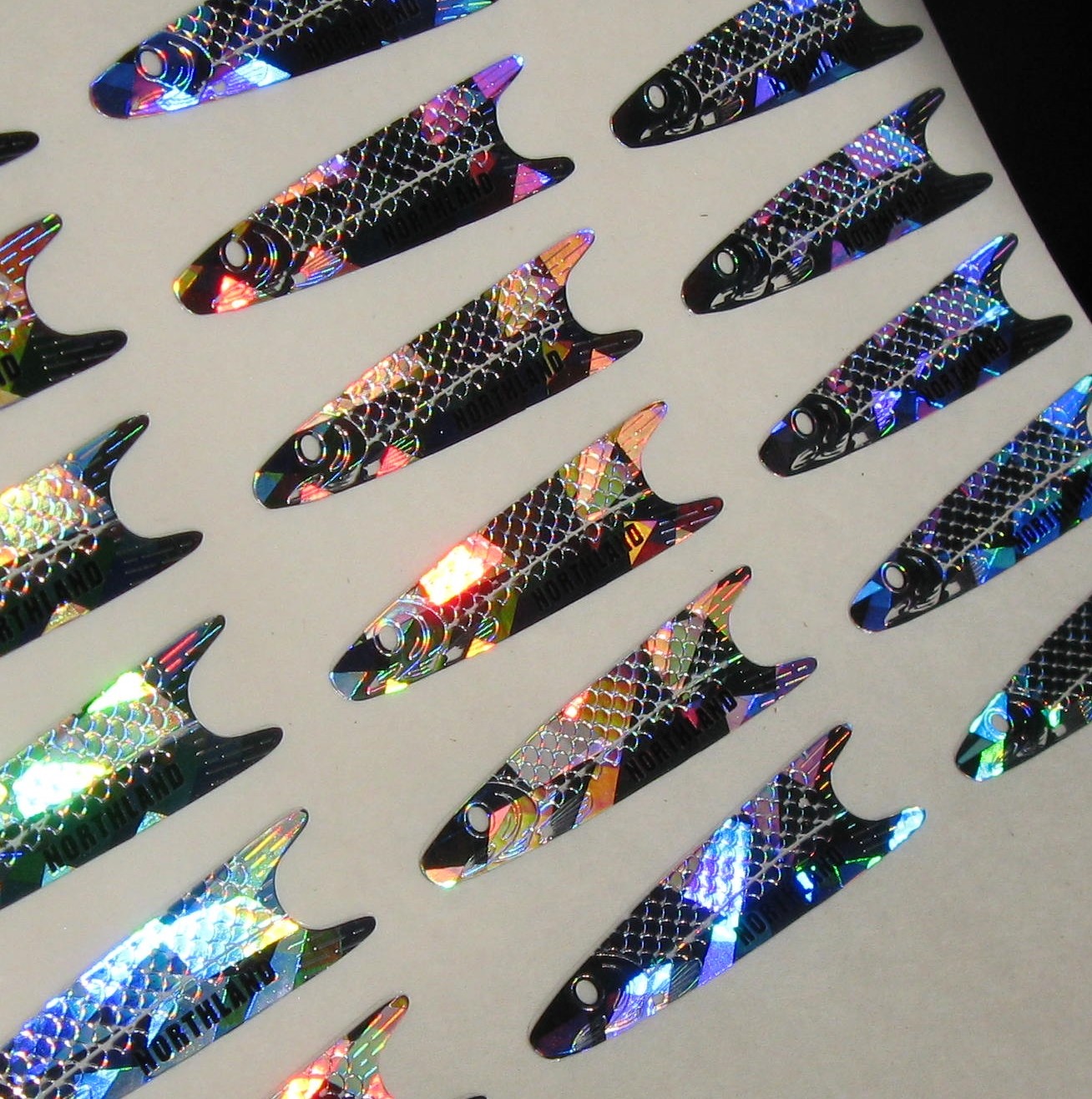 Holographic Northland Dart Minnow Replacement Decals- Silver Lot of 144 ...