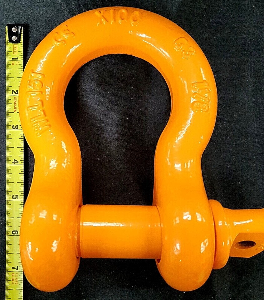 X100 RIGGING LIFTING SHACKLE W/SCREW PIN CLEVIS D-RING TOWING CRANE ...