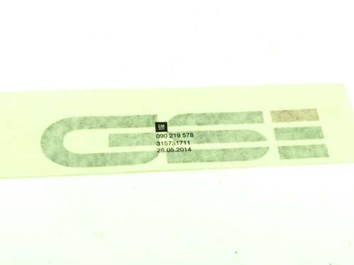 Genuine New VAUXHALL GSI BOOT DECAL Sticker Emblem Nova Mk2 Opel Corsa ...