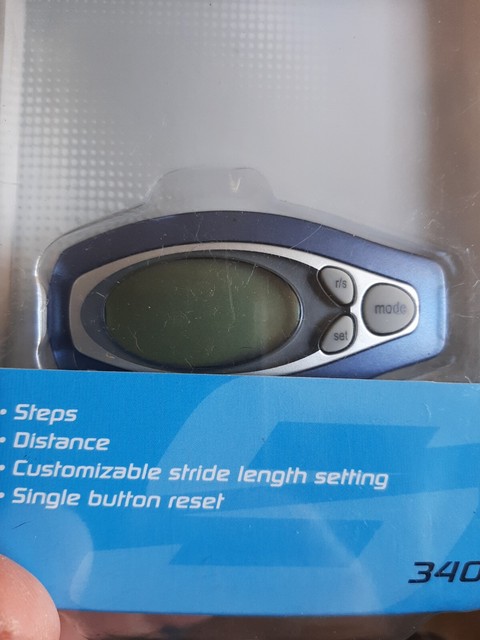 Needs Battery Lrii30 Sportline 340 Step & Distance Pedometer for sale ...