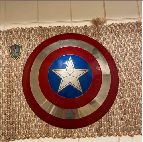 Captain America Shield Metal Captain America Cosplay Shield Captain ...