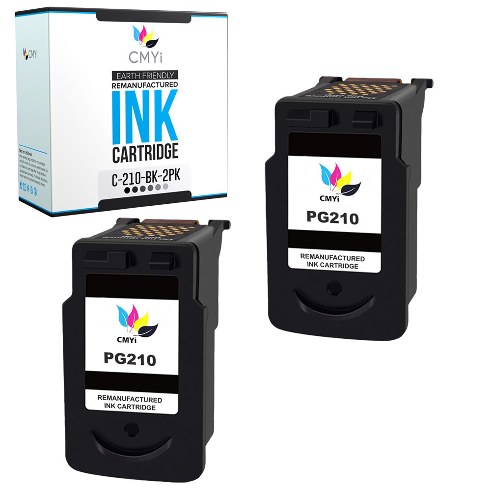 2PK PG-210 Ink Cartridge for Canon PIXMA iP2700 MP240 MP250 MP499 ...