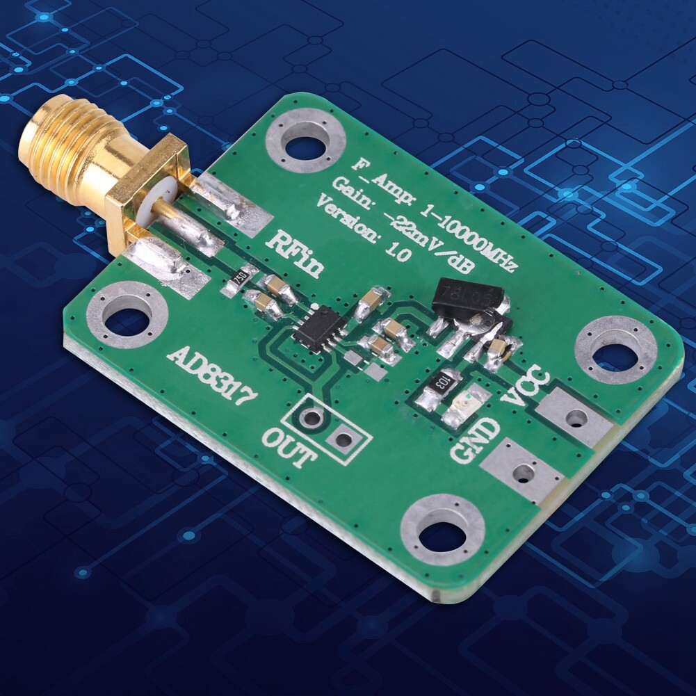 1M-10000MHz AD8317 Radio Frequency Logarithmic Detector Power Meter New ...