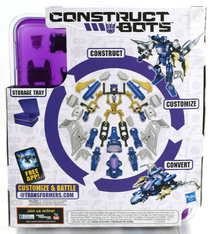 Transformers Construct-Bots Soundwave 48 Pieces Hasbro New In Box | eBay