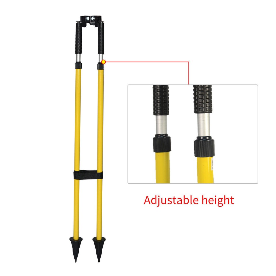 Surveying Prism Pole Bipod Thumb Release For Total Station Leica Type ...