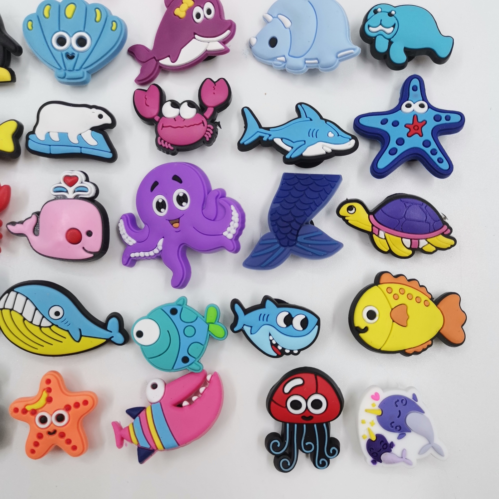 Marine Animals Shoe Charms DIY Accessory Ocean Crab Fish Kid Child Gift ...