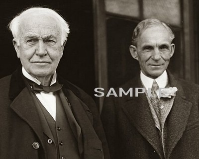 1927 THOMAS EDISON & HENRY FORD 8.5x11 Photo | eBay