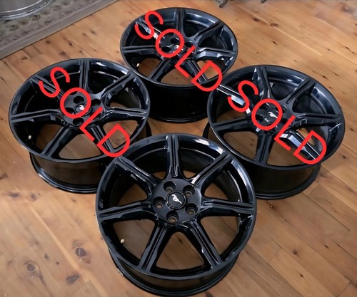 GENUINE 19" Ford Factory Black Rims OEM Wheels 18 19 Mustang | eBay
