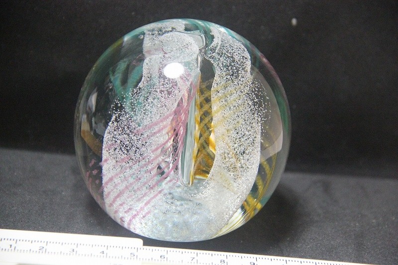 Japanese Paperweight Glass Caithness DAYDREAMS Craft Spherical Shape ...