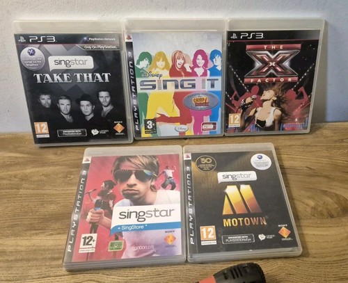 Sony Playstation 3 (PS3) Singstar Bundle - 2 Microphones + 9 Games ...