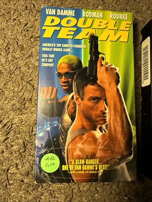 Double Team VHS Van Damme Dennis Rodman Action Thriller Columbia Tri ...