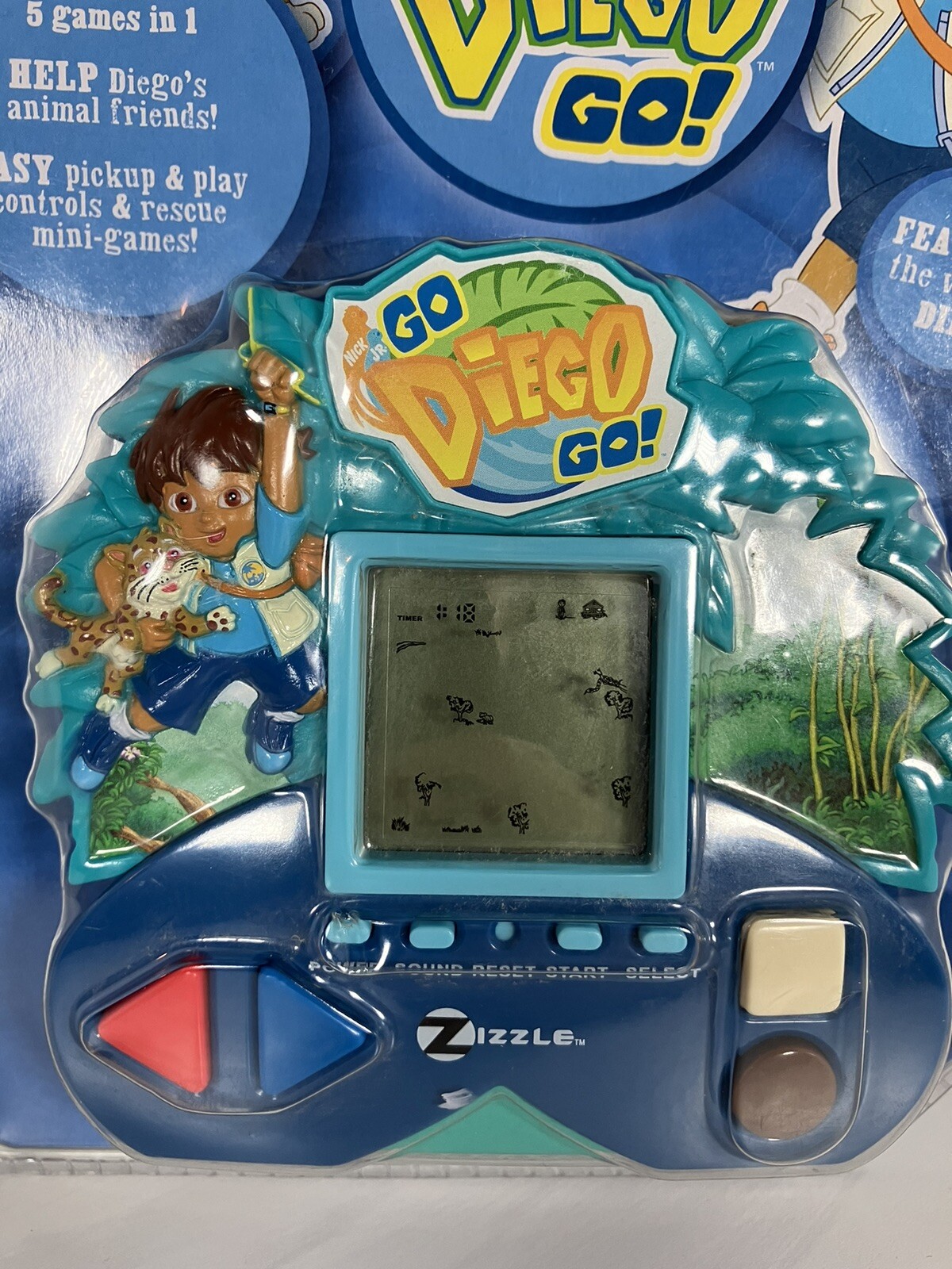 Zizzle Go Diego Go Hand Held Electronic Game 2006 New 843625050148| eBay