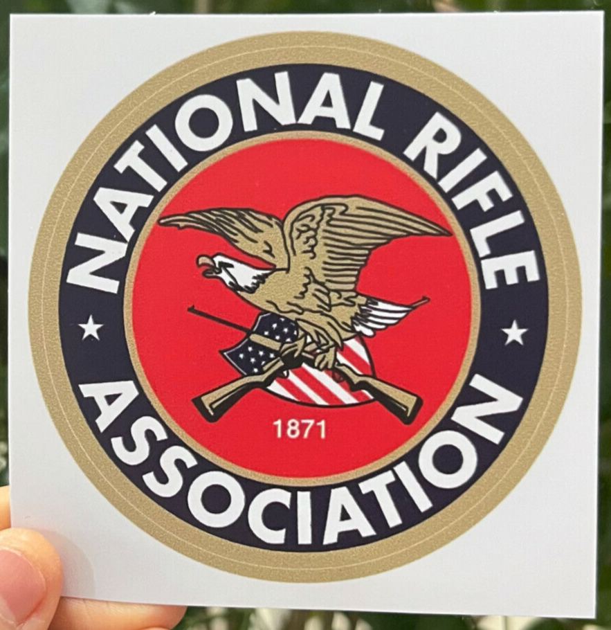 4x NRA National Rifle Association New Vinyl Sticker Decal 3" round FREE ...