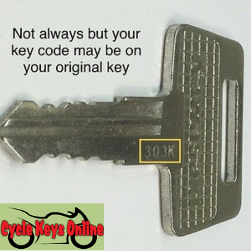 Kawasaki Motorcycle Keys Cut to Your Key Code | Silver | OE | Rear ...