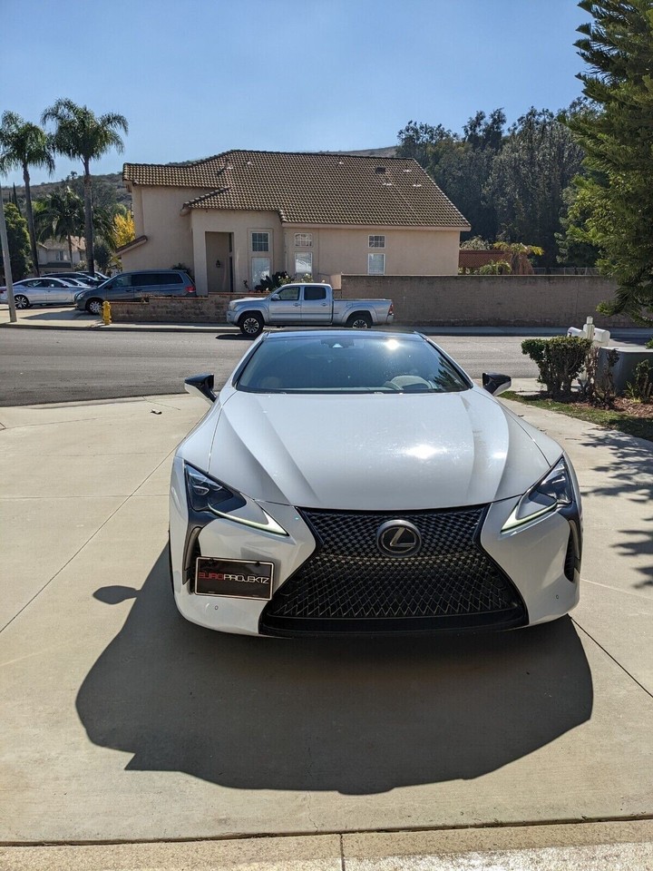 2018-2025 Lexus LC500 Front Bumper Tow Hook License Plate Mount Bracket ...