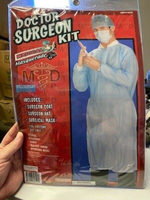 Doctor Surgeon Kit Coat, hat and mask Costume Accessory 50540 New!!! | eBay