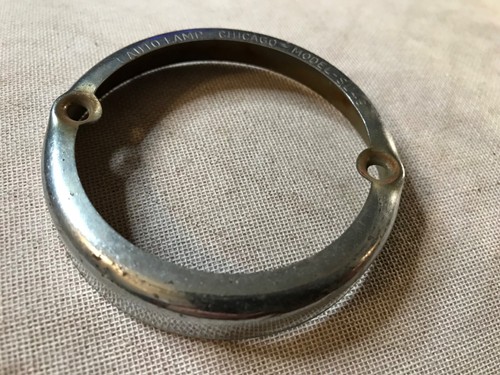 Vintage Ruby Red Beehive Bullet Glass Tail Light Hot Rod, Auto Lamp ...