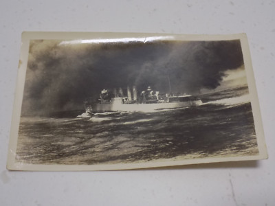 Original WWI Photo US Navy Ships Laying Naval Smoke Screen | eBay